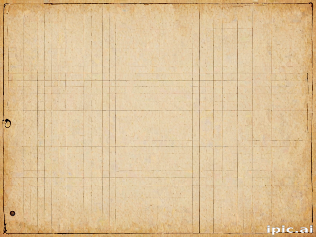 Vintage Blank Paper Background with Subtle Grid Lines for Creative Projects