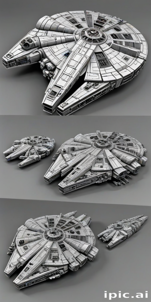 Highly Detailed Model of a Futuristic Spaceship with Intricate Design ...