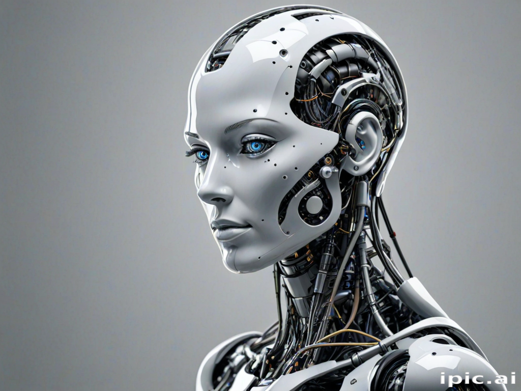 A Futuristic Android with Intricate Mechanical Features and Striking ...