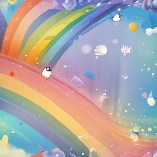 Whimsical Journey Through a Colorful Rainbow Wonderland Filled with ...