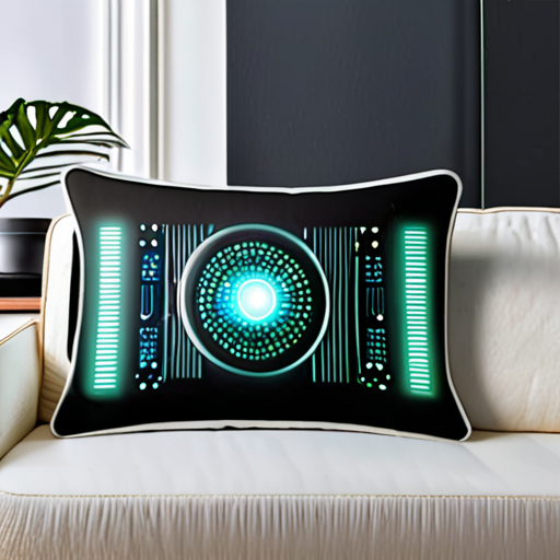 futuristic technological pillow