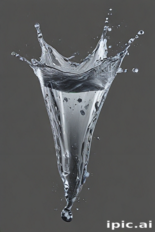 Dynamic Water Splash Captured in Mid-Air Creating Stunning Visual Effects
