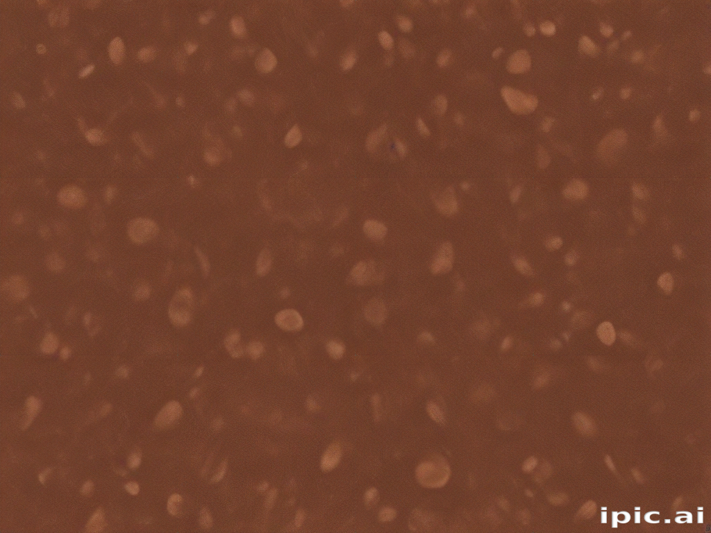 Abstract Texture of Rich Brown Surface with Subtle Circular Patterns