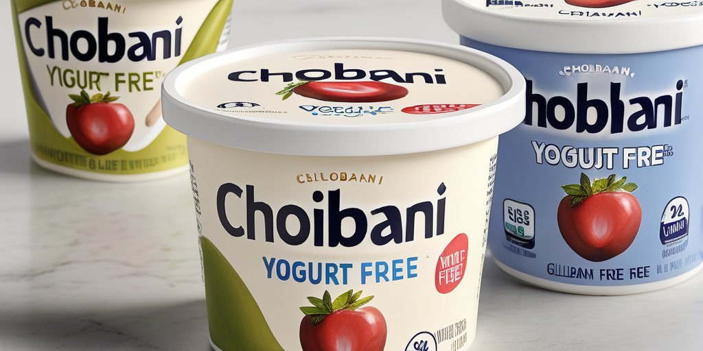 Chobani Yogurt Variety Display Featuring Different Flavors and Options