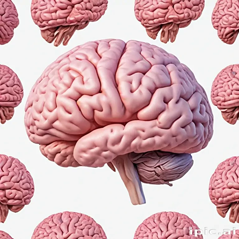 Colorful and Intricate Illustration of a Human Brain Surrounded by ...