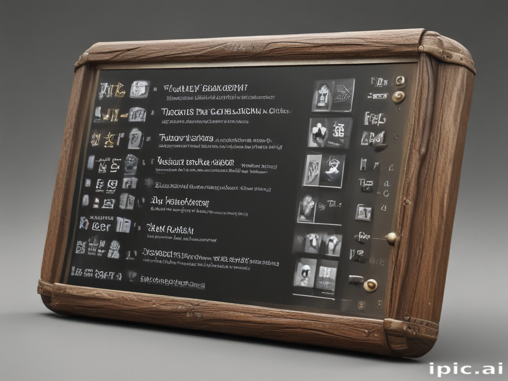 Stylish Digital Display Board Showcasing Various Creative Design ...