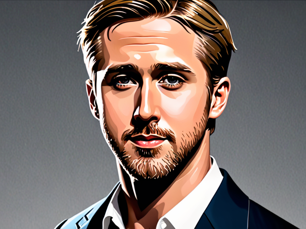 ryan gosling as anime character, manga, anime, 2d