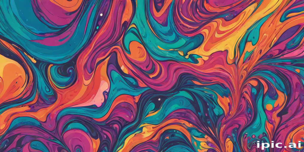 Vibrant Swirls of Colorful Abstract Art in Bold, Dynamic Patterns