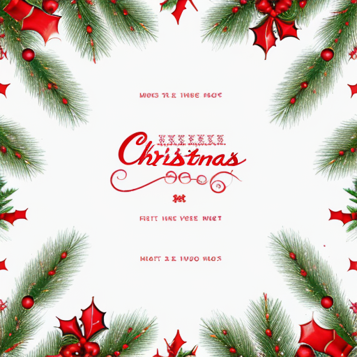 Festive Holiday Decorations Featuring Holly, Bows, and Cheerful ...