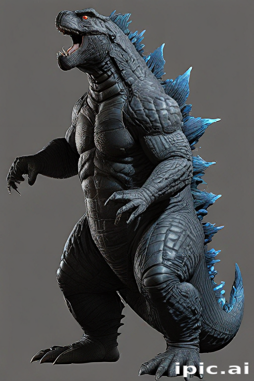 Majestic Godzilla Stands Tall with Intimidating Presence and Powerful ...
