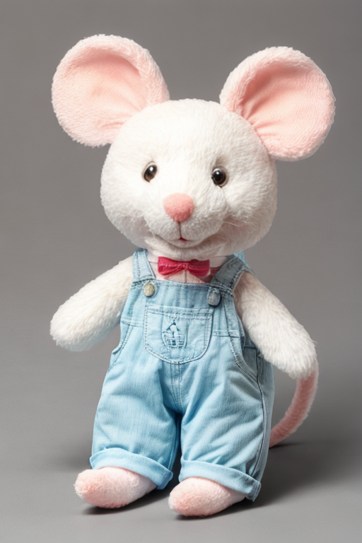 a big mouse with a beautiful smile