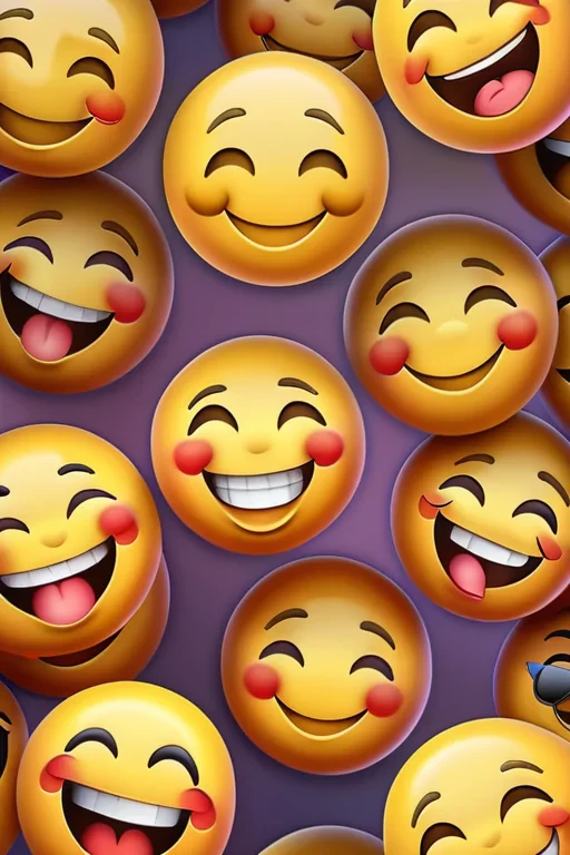 A Colorful Collection of Joyful Emojis Expressing Happiness and Fun.
