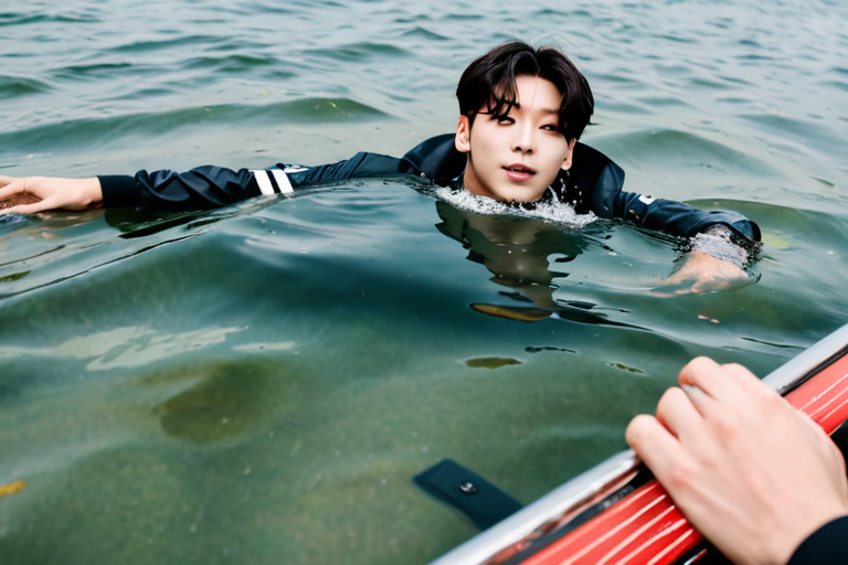 BTS' Jungkook drowing in water