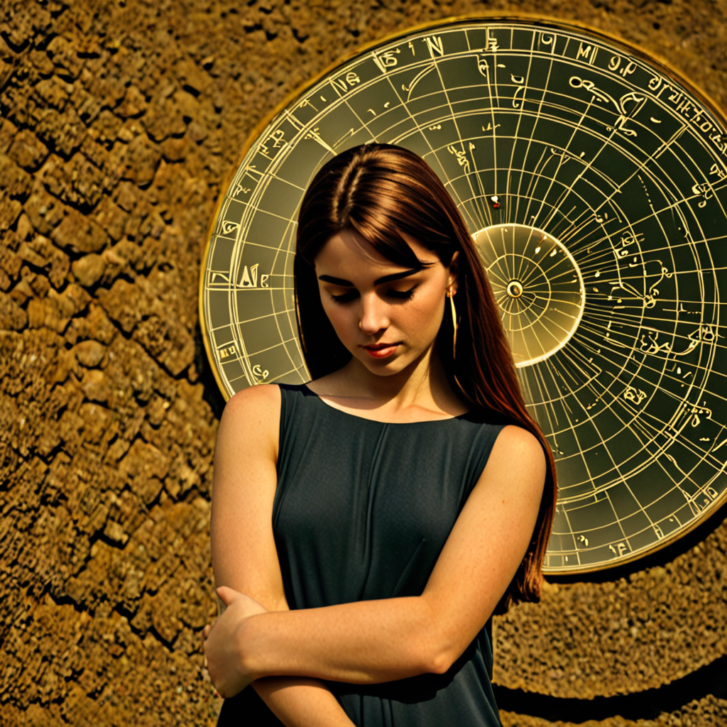 girl looking at her mons venus