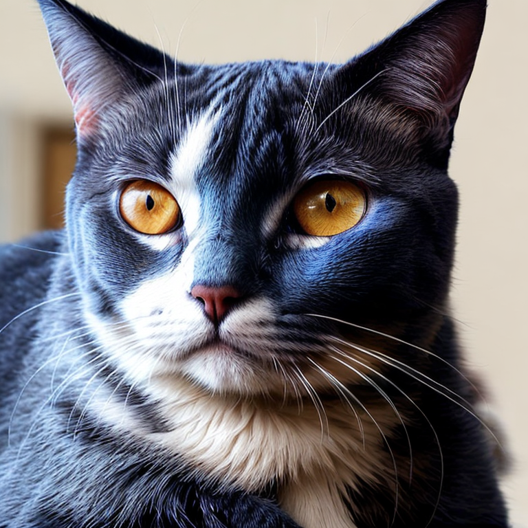 sharp blue eyes cat