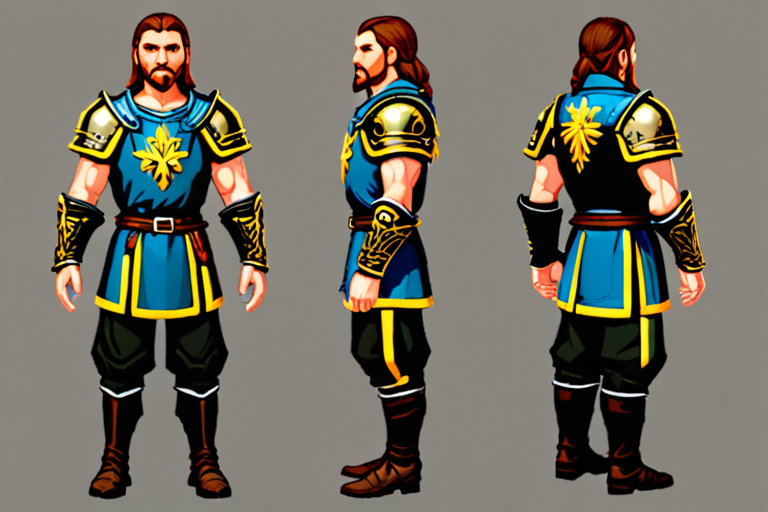 sprites for a top-down 2d game. Russian medieval warrior. front view ...