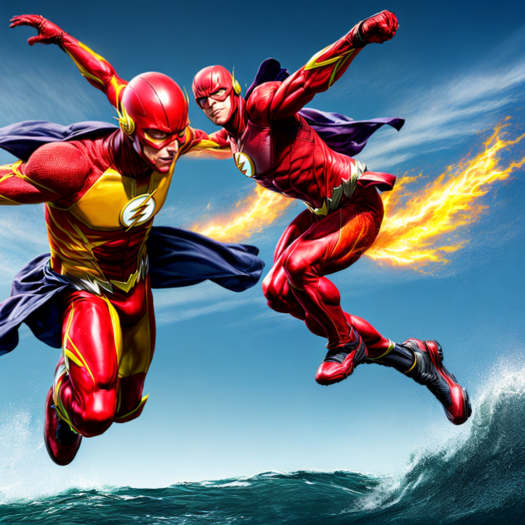 Most Magnificent Beautiful The Flash Digital Art (copy-right free)