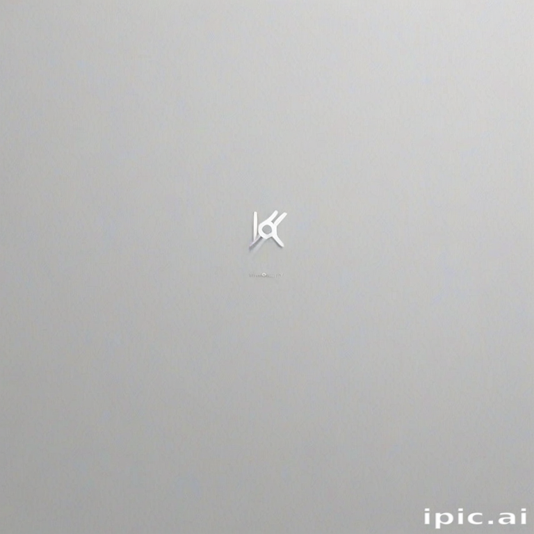 Minimalistic Background Featuring a Subtle Logo on a Light Gray Surface