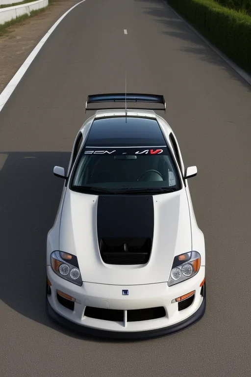 A Sleek, Modified Sports Car Showcasing Aerodynamic Design and ...