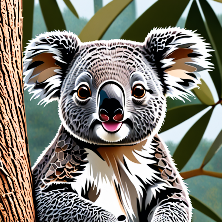 cartoon koala