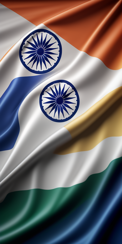 Vibrant Representation of India's National Flag with Rich Textures and Colors