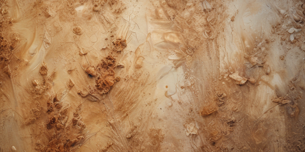 Abstract Texture of Natural Earth Tones with Intricate Organic Patterns