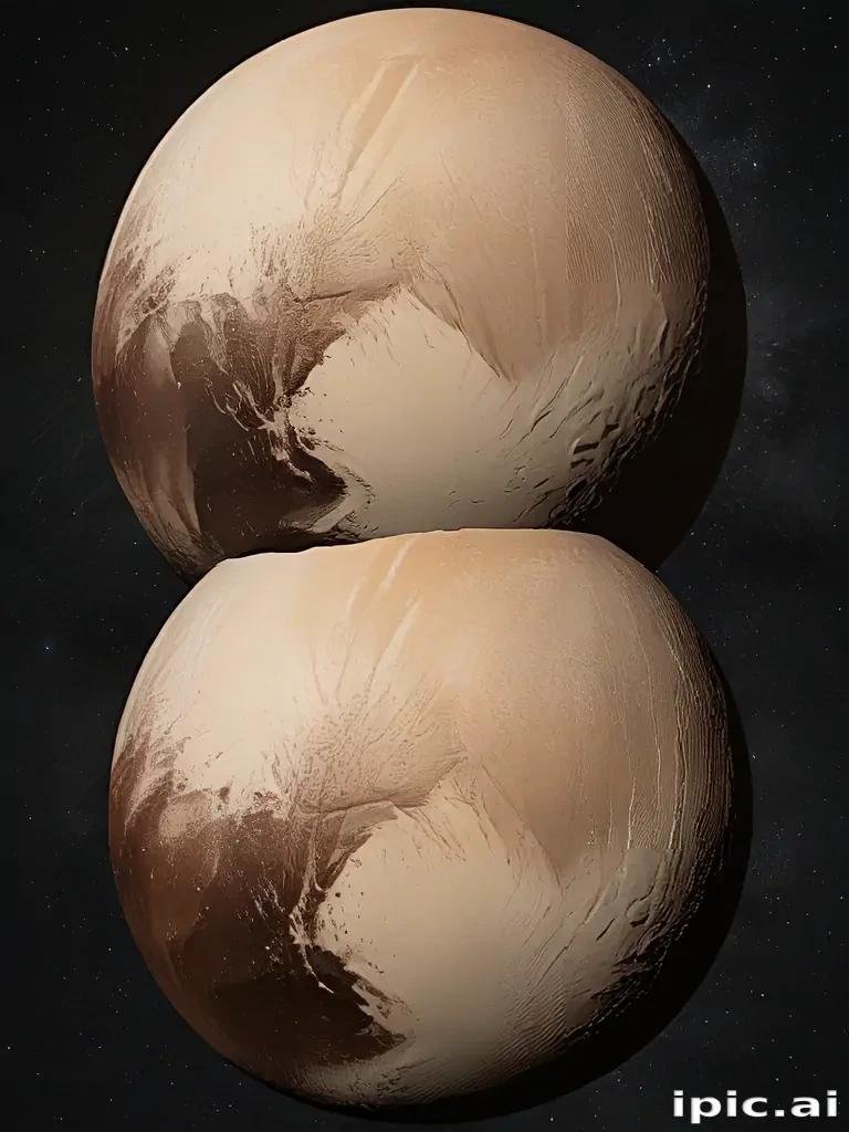 Stunning Dual View of Pluto’s Unique Surface Features and Colors
