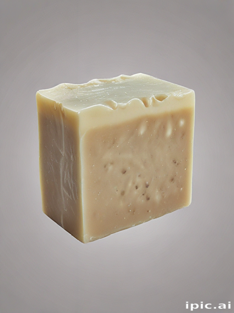 Artisan Soap Bar with a Smooth, Creamy Texture and Natural Color.