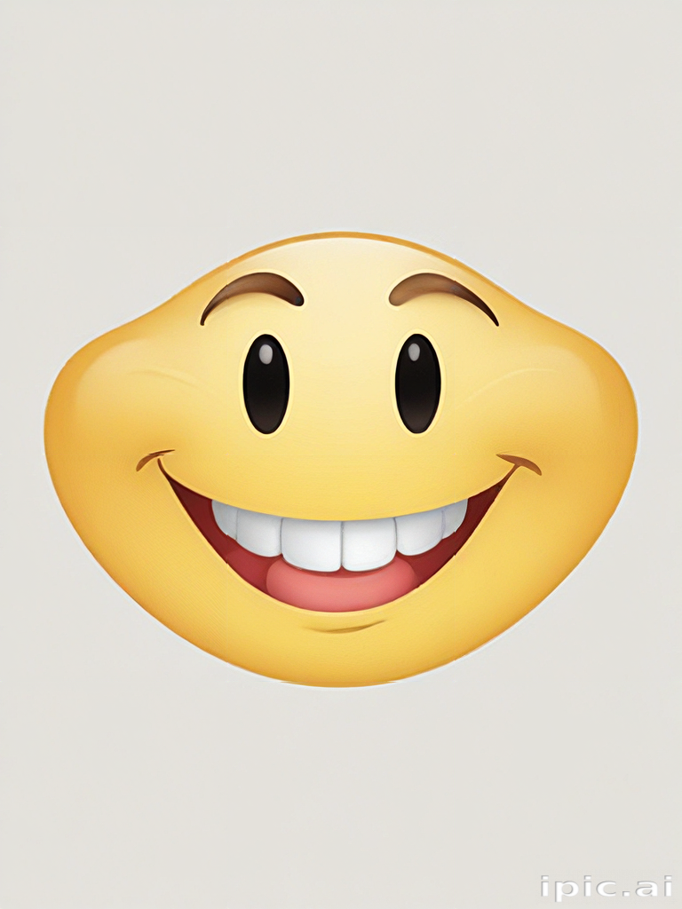 A Bright and Cheerful Smiley Emoji Spreading Joy and Happiness Everywhere.