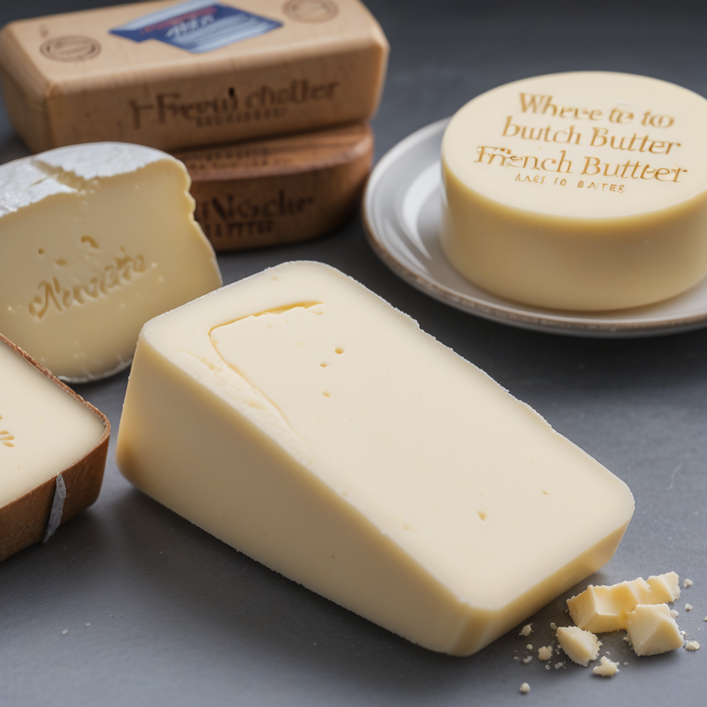 A Delightful Display of Various Types of French Butter on a Table.