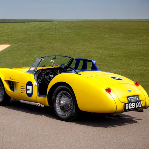 Car in front of a supermarine spitfire