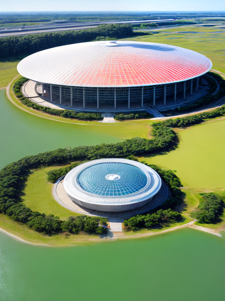 Airport terminal roof inspired from lotus