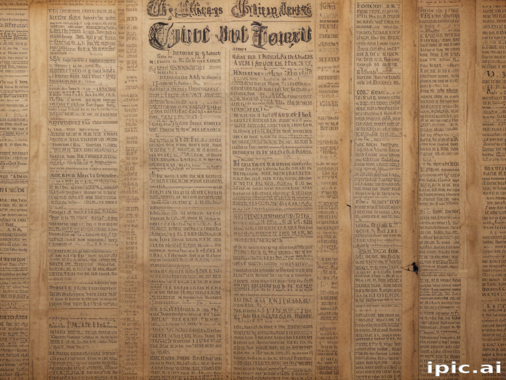 Historic Newspaper Page Featuring Various Articles and Advertisements ...