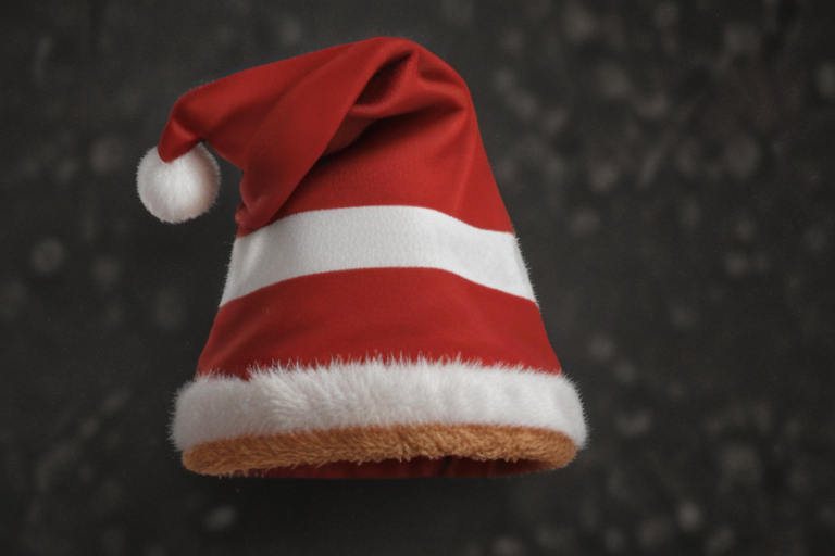 A Festive Red Santa Hat Perfect for Celebrating the Holiday Season.