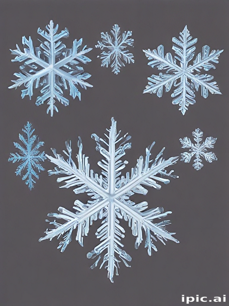 Beautiful and Intricate Snowflakes Displaying Unique Patterns and ...