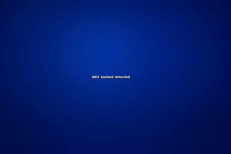 Warning: Inappropriate Content Detected on the Blue Background Screen