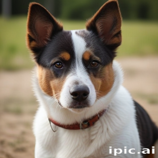 A Charming Dog with Distinctive Tri-Color Coat Enjoying a Sunny Day ...