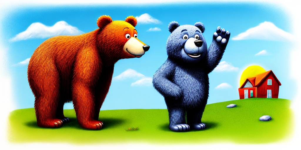 art for mug cartoon march and bear 4k