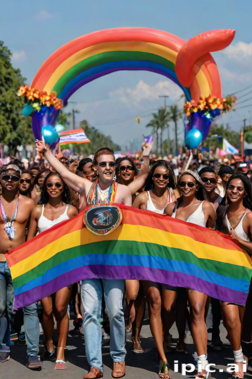 Vibrant Celebration of Love and Diversity at the Colorful Pride Parade