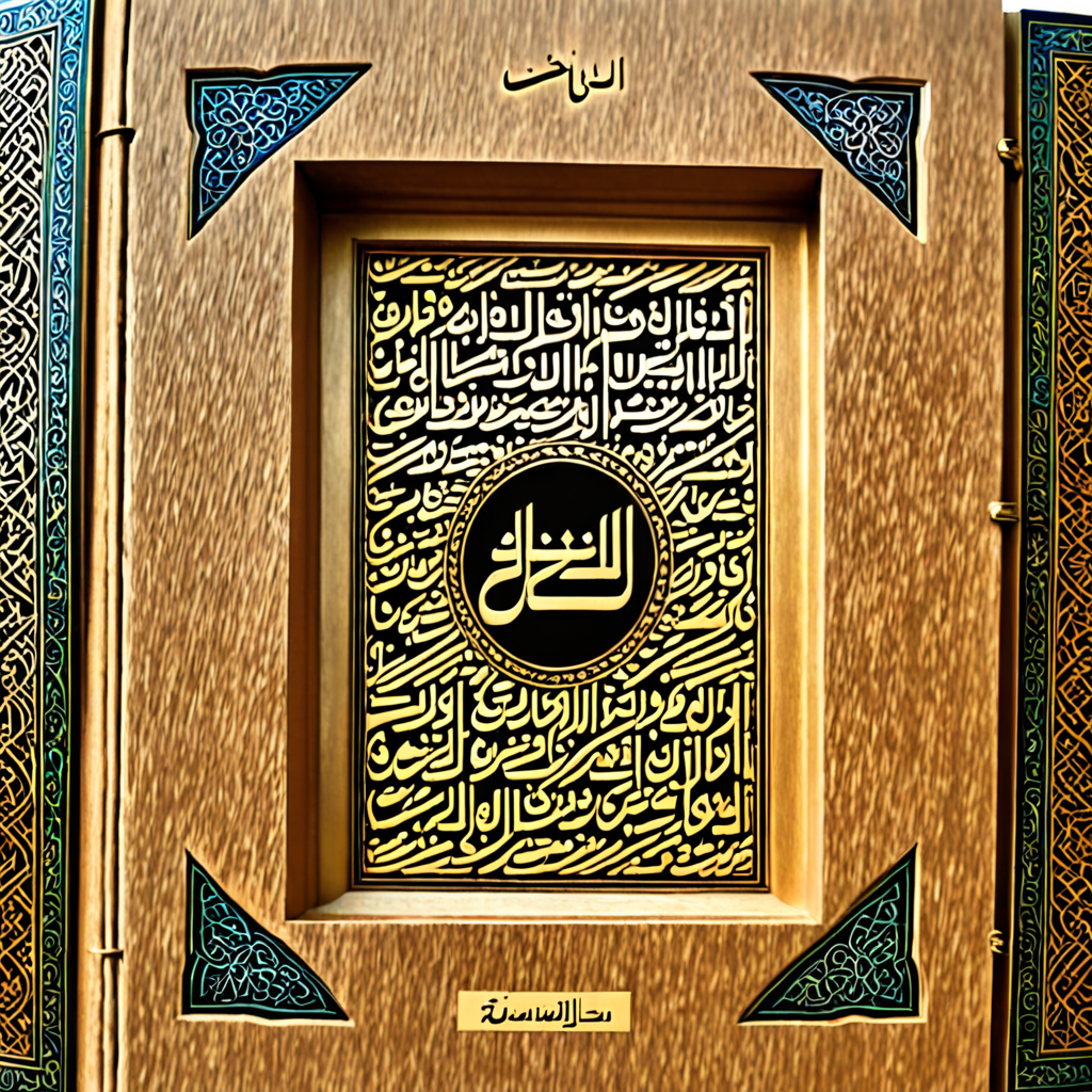 Hawzah book with name Thaqalain Portal on it at Qom Iran.