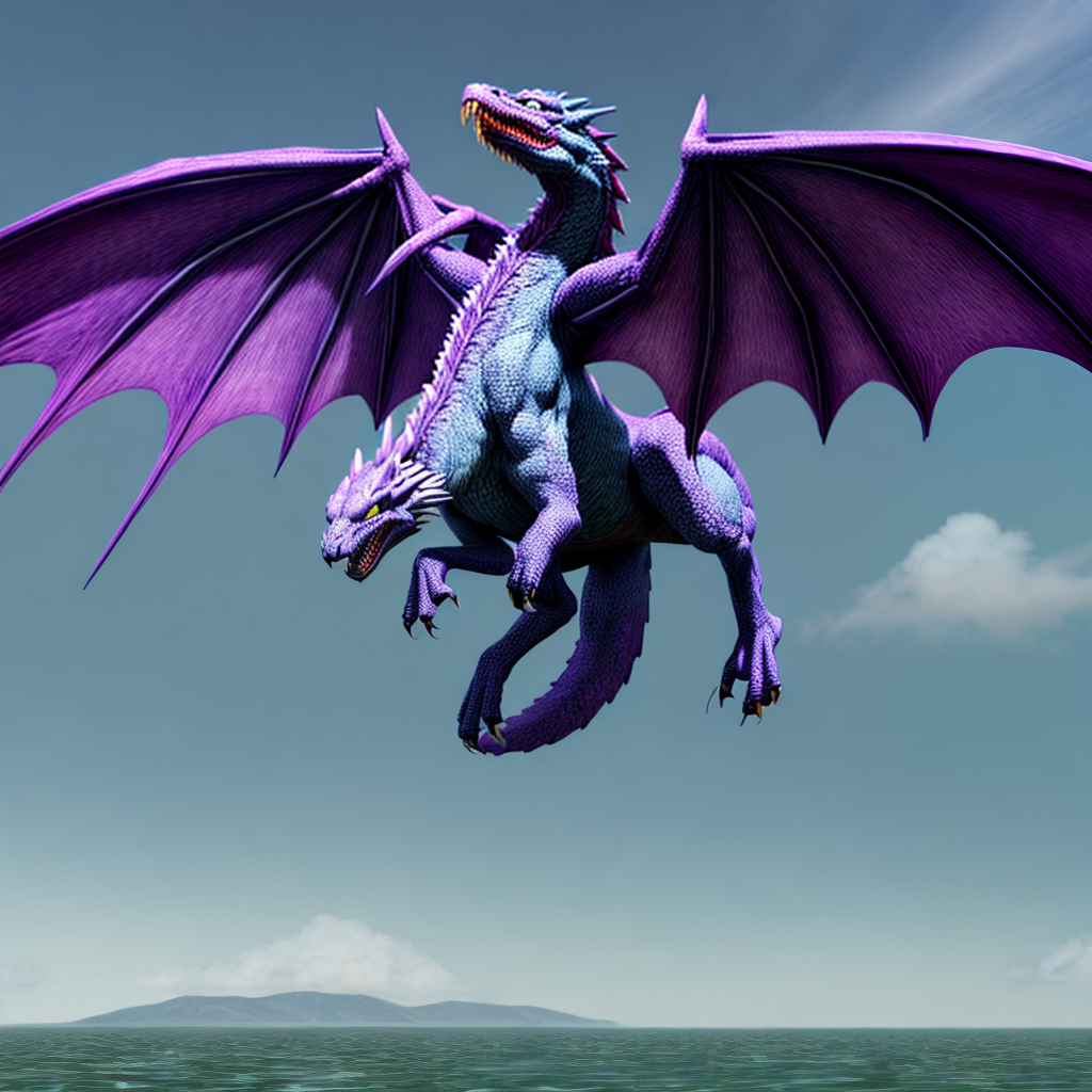 Hyper realistic ender Dragon