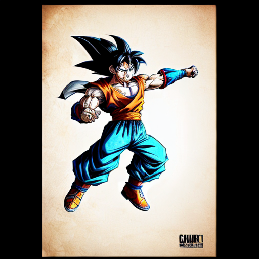goku flying in the flying cloud