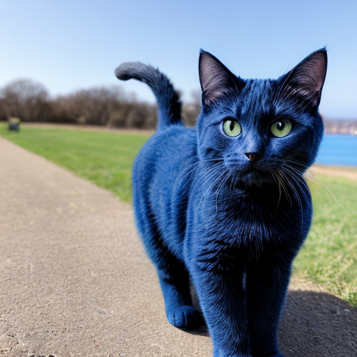 cat color blue