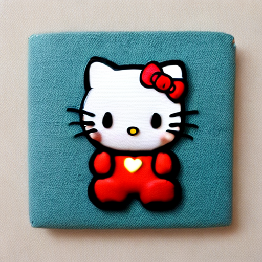 Hello kitty with late night background
