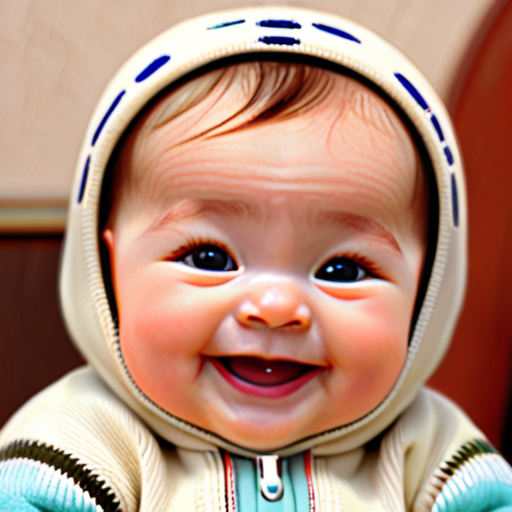 animated baby smilling