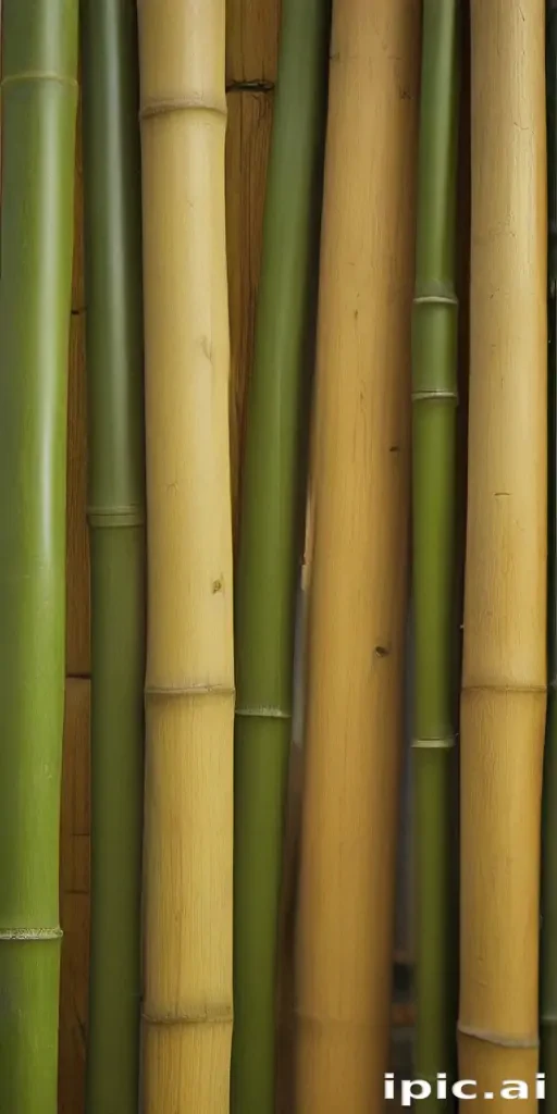 Beautiful Arrangement of Bamboo Stalks in Various Shades of Green and ...