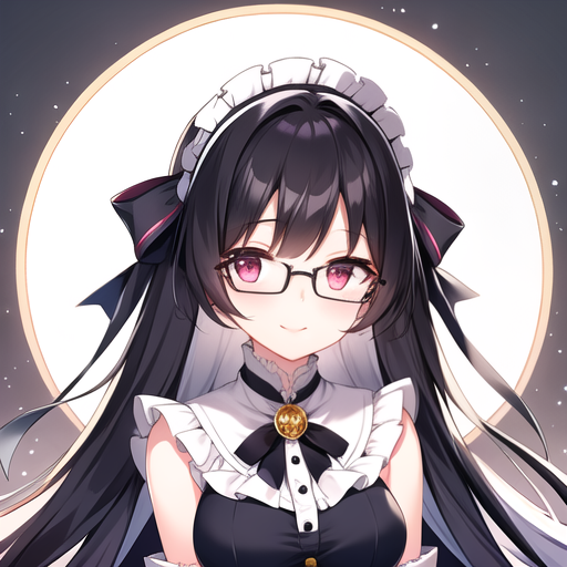 Black haired vtuber model with glasses, a mole near the eye, left eye ...