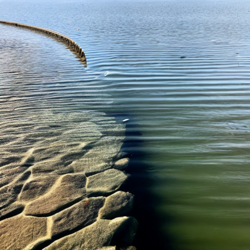 Close-up picture of clear watered River Aurajoki in Turku, Finland as a ...