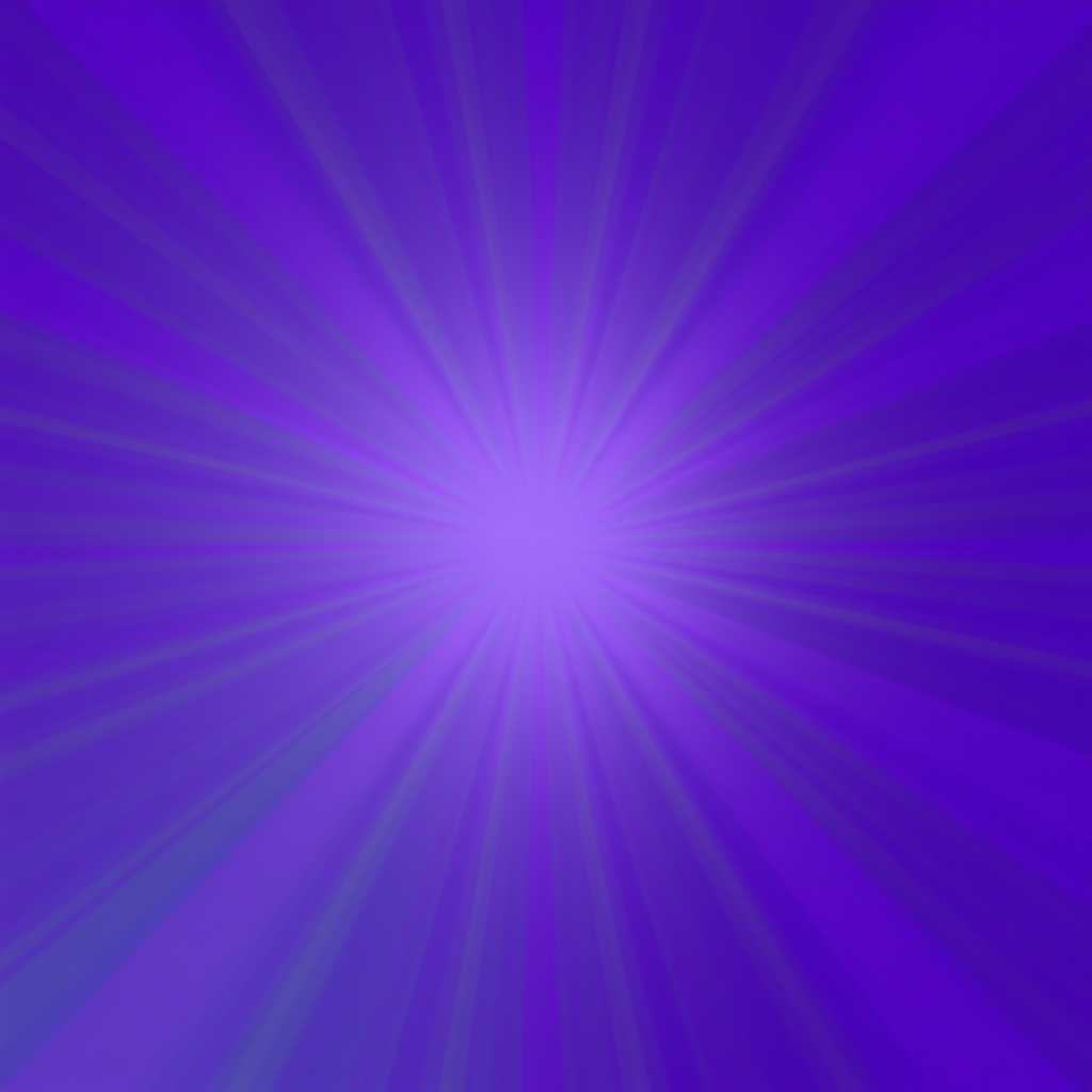 Create a vibrant purple radial gradient background with sunburst ...