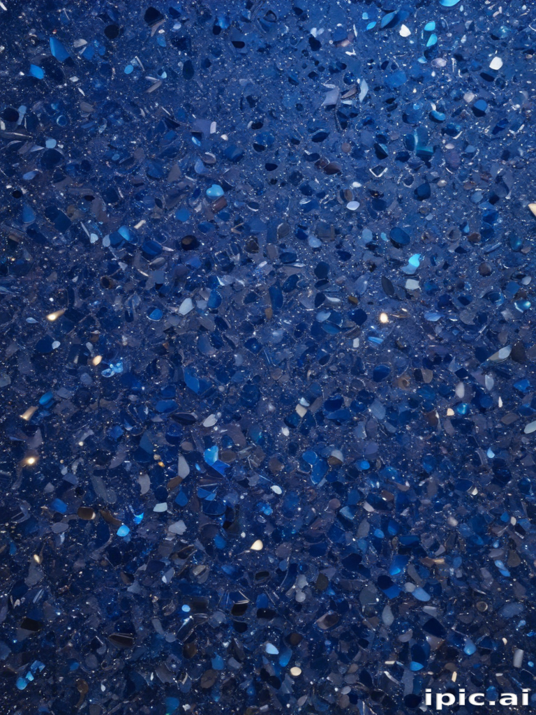 Sparkling Blue Gemstone Surface Reflecting Light and Creating Beautiful ...